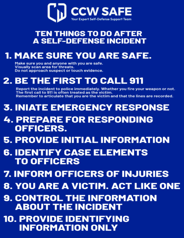 10 Things to Do After a Self-Defense Incident - Survival Dispatch